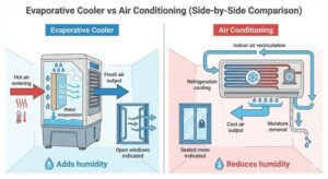 Evaporative Cooler vs Air Conditioning: Key Differences Explained